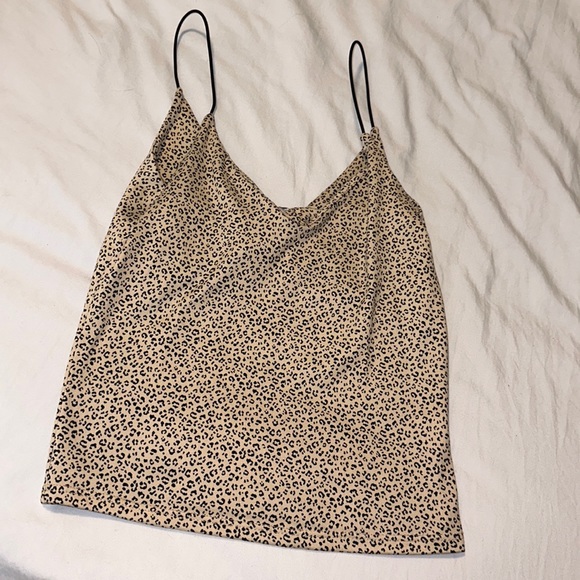 Tops | Leopard Print Crop Tank | Poshmark